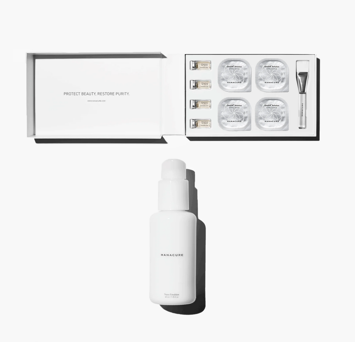 The All-In-One Facial® Set + Nano Emulsion (40mL) | Hanacure®